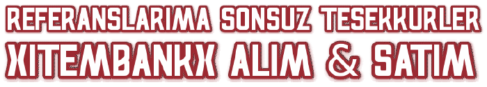 xItemBANKx - KARAKTER ALIM-SATIM (SÜREKLİ GÜNCEL)
